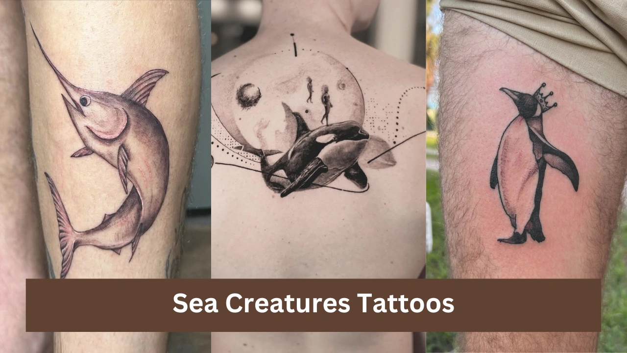 15+ Ocean Inspired Sea Creatures Tattoos With Deep Symbolism.